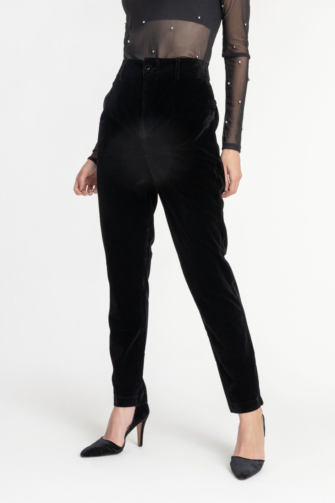 Calça Feminina de Veludo Preto | La Tay